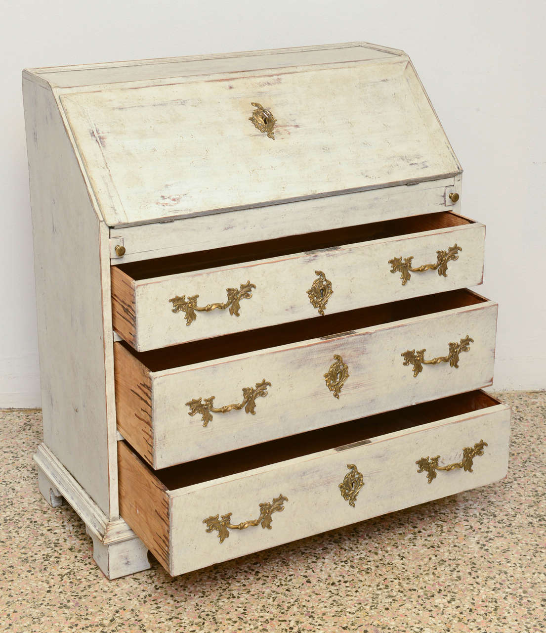 19th Century Antique Swedish Slant Desk at 1stDibs