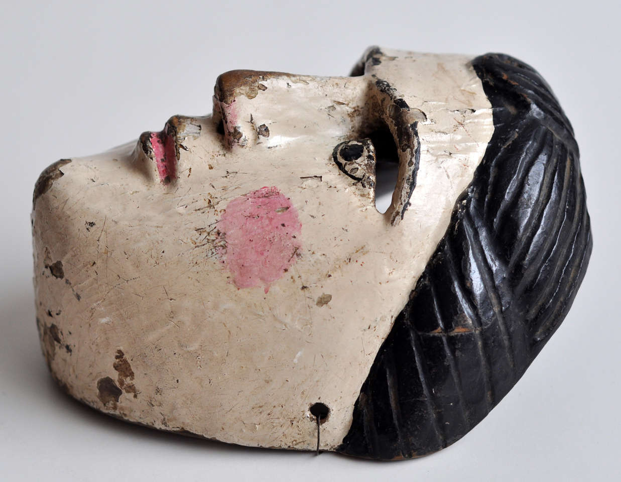 Central American Carved Wood Ceremonial Mask For Sale at 1stDibs