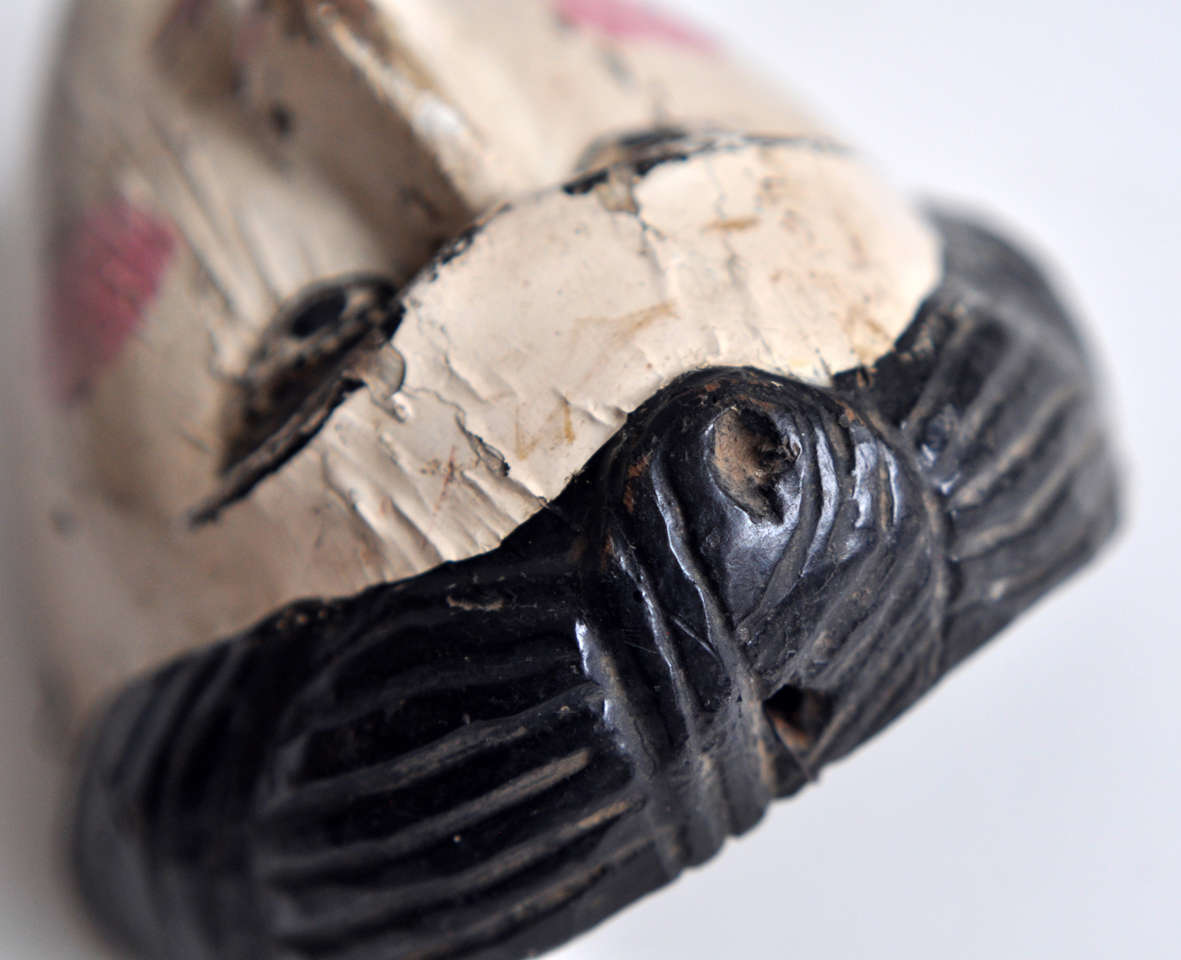 Central American Carved Wood Ceremonial Mask For Sale at 1stDibs