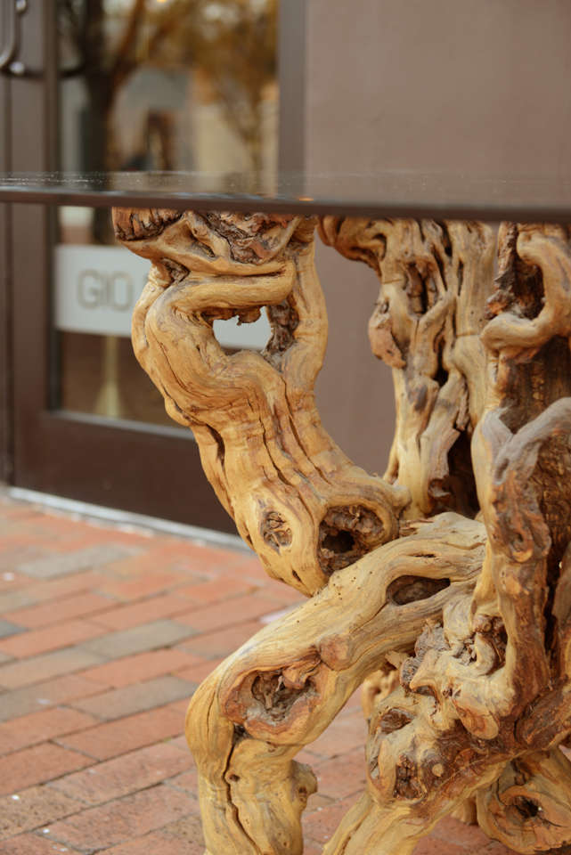 A Cypress Root Base Table at 1stDibs | cypress root table, root dining ...