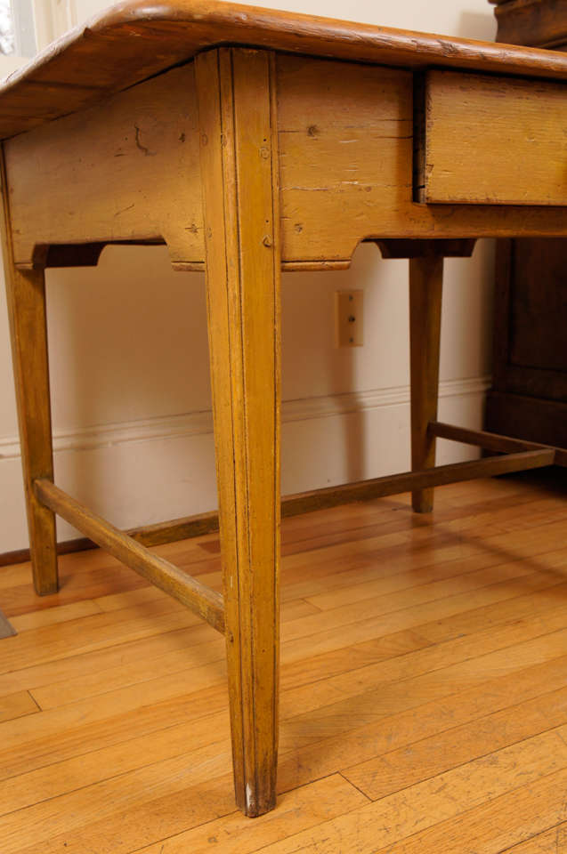 Canadian Table in Yellow Paint at 1stDibs