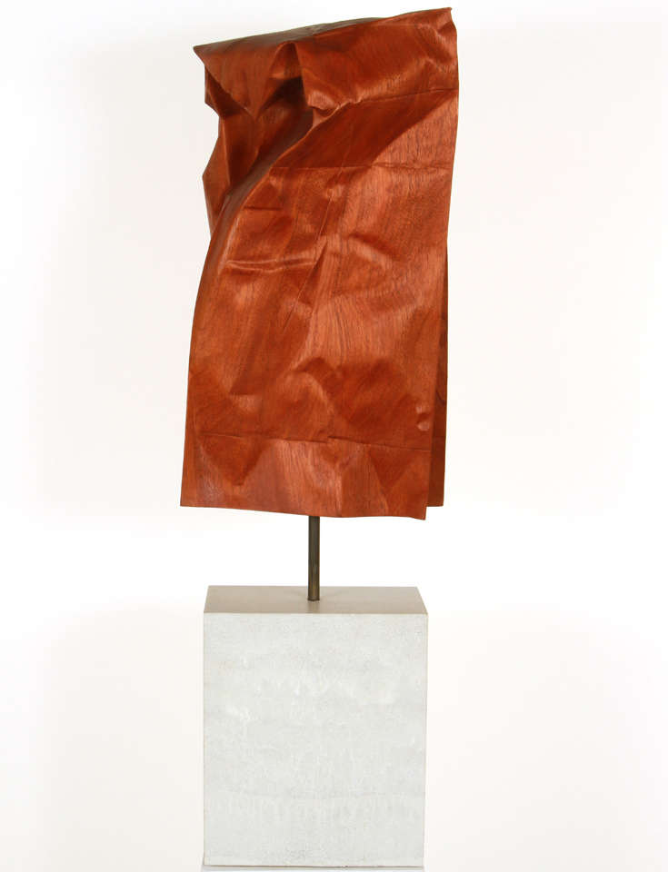 Morgan MacLean “Lucretia” Hand-chiseled Mahogany sculpture at 1stDibs