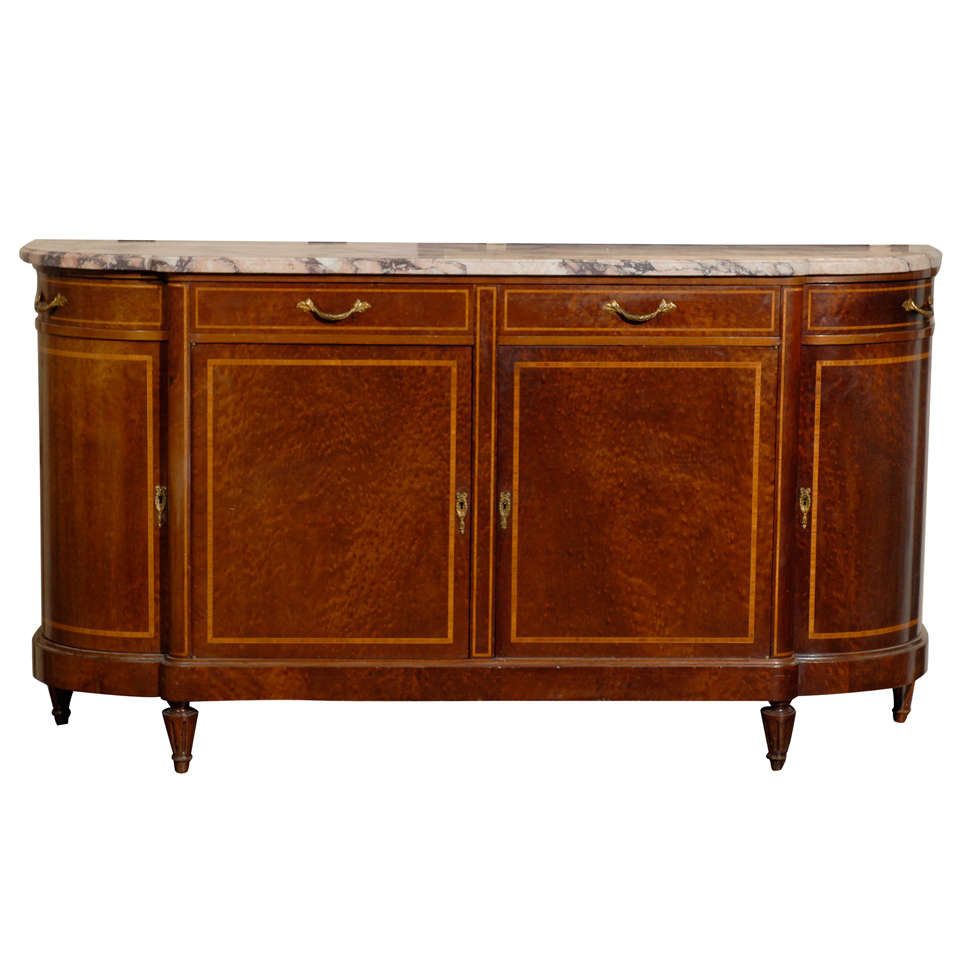 French Marble Top Sideboard at 1stDibs