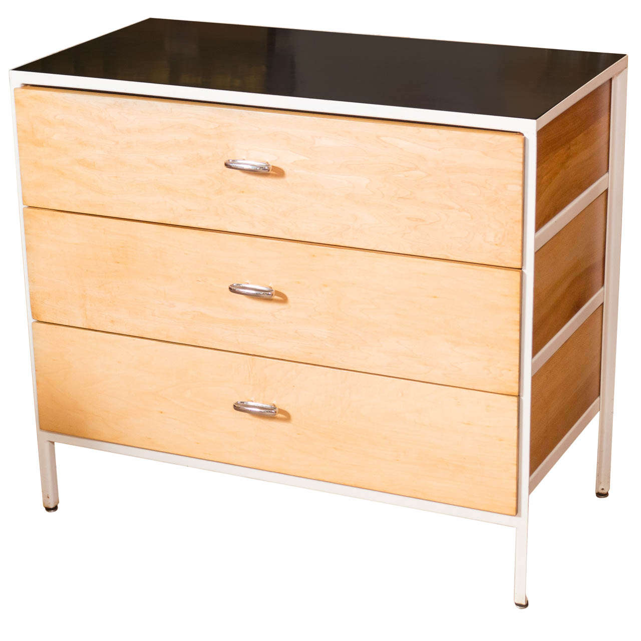 George Nelson for Herman Miller Steel Frame Chest Of Drawers at 1stDibs
