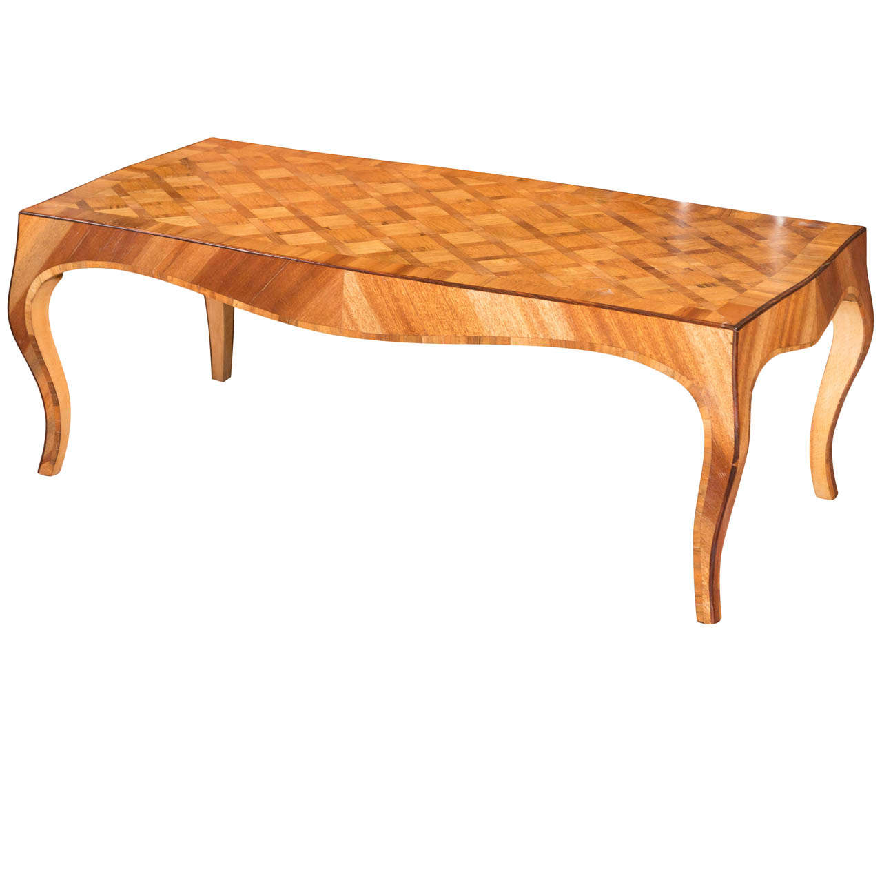 Italian Marquetry Coffee Table at 1stDibs