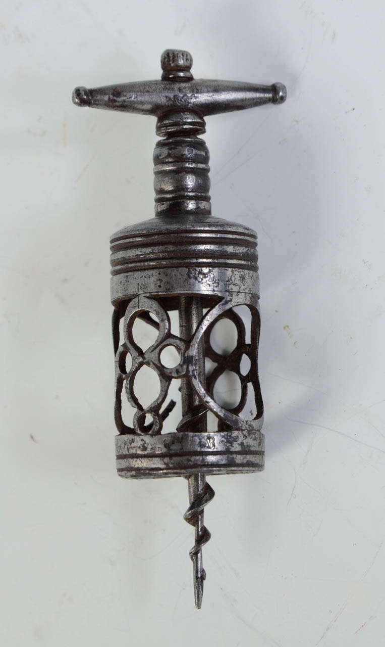 18th Century Wrought Iron French Corkscrew at 1stDibs