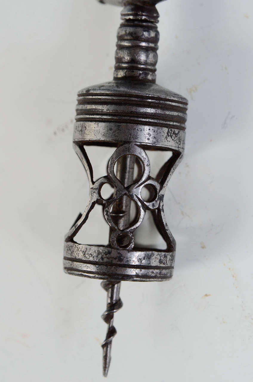 18th Century Wrought Iron French Corkscrew at 1stDibs