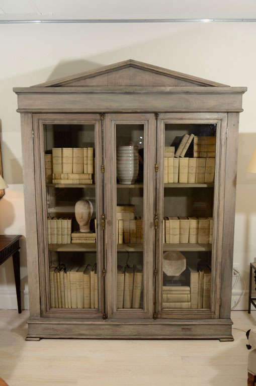 Painted Bookcase / Cabinet at 1stDibs