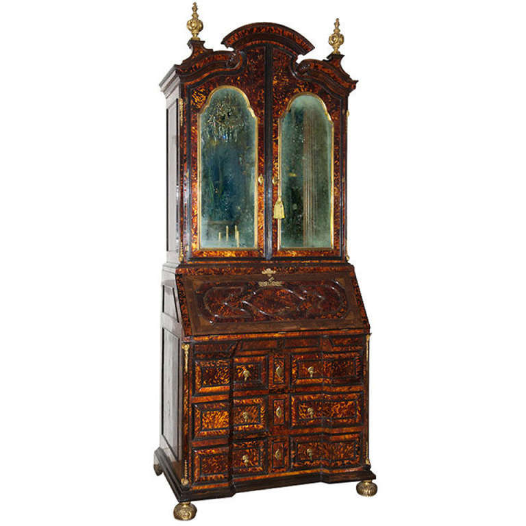 An 18th c. Italian Tortoiseshell and 22k Gold Leaf Secretaire For Sale ...