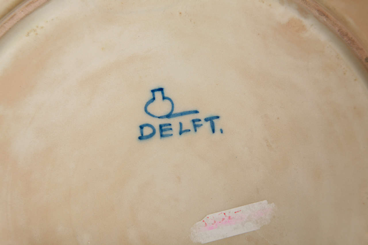 Dutch Charger with Iznik Style Decoration, 19th Century at 1stDibs