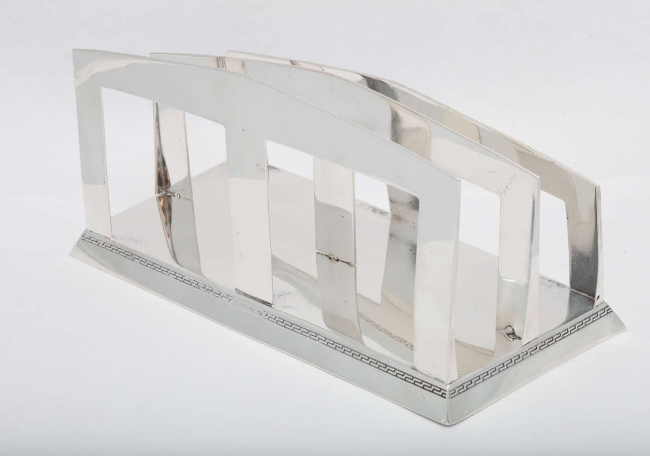 Art Deco Sterling Silver Letter Rack at 1stDibs