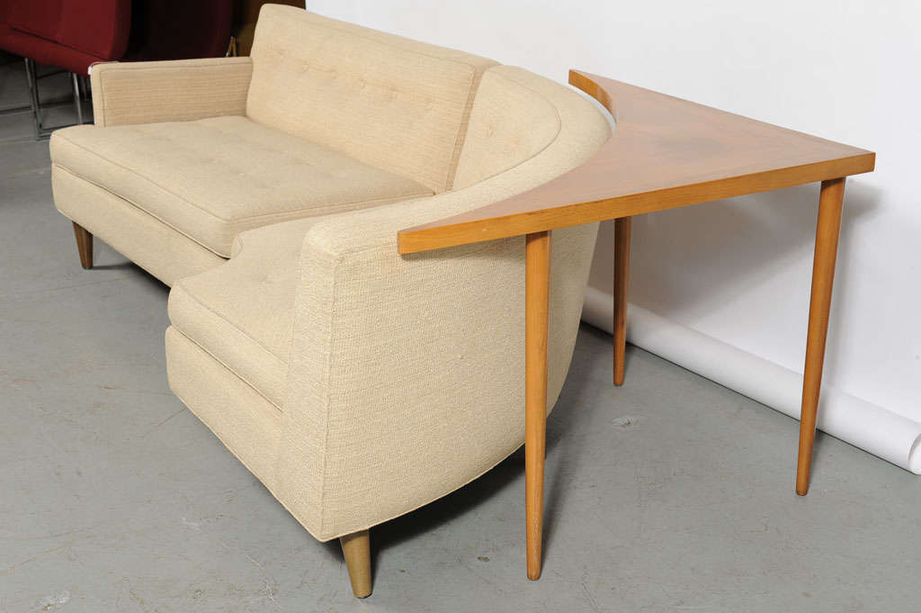 Edward Wormley - Sectional Sofa and Table at 1stDibs | corner table for ...