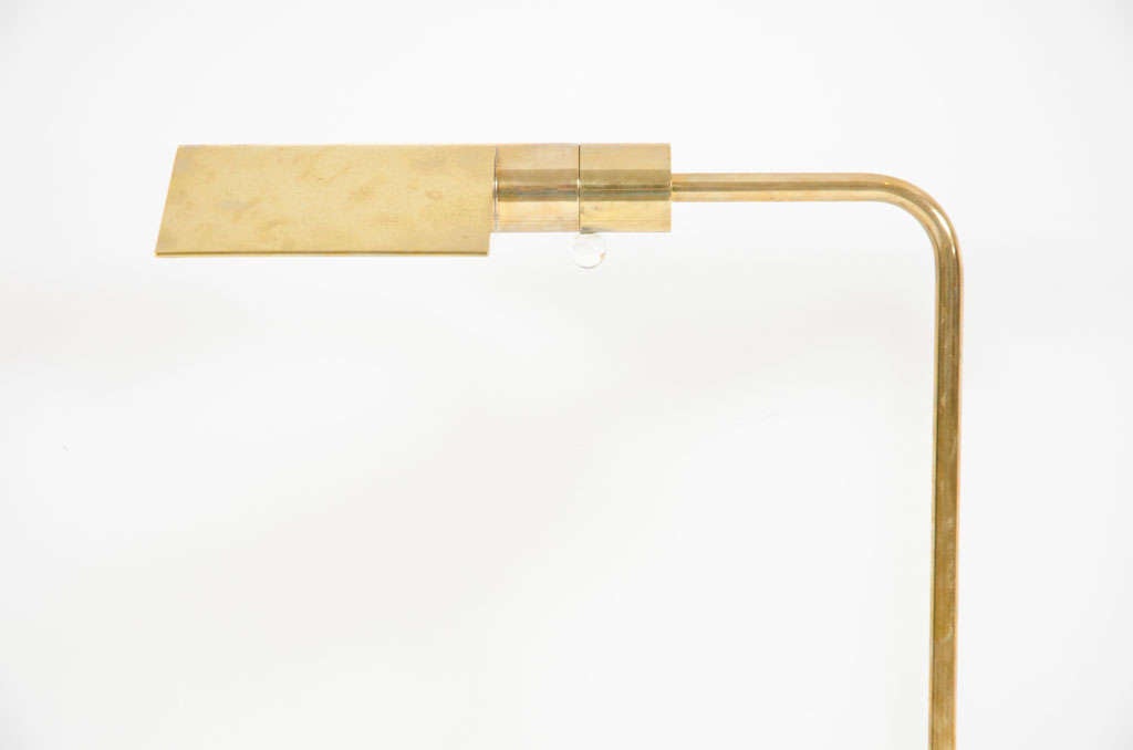 Pair of Polished Brass Reading Lamps by Cedric Hartman at 1stDibs