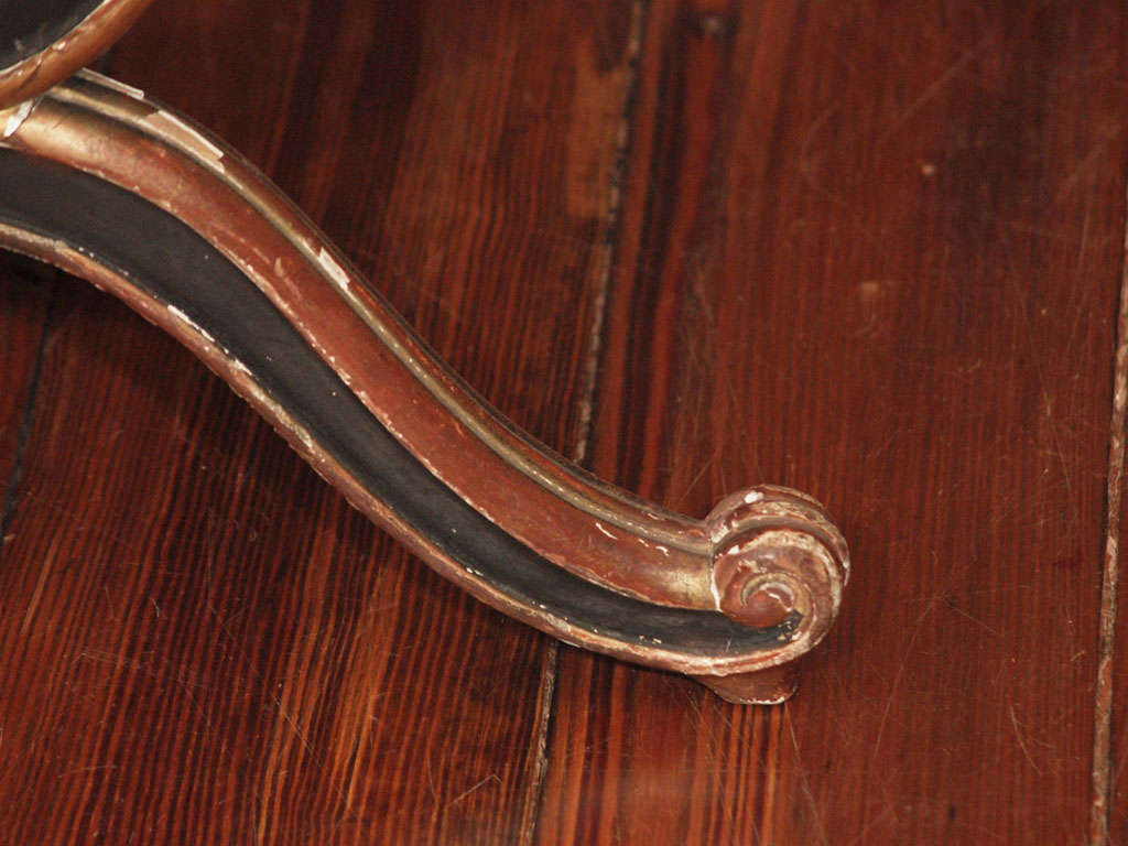 French Parcel Gilt "x" Stool For Sale at 1stDibs