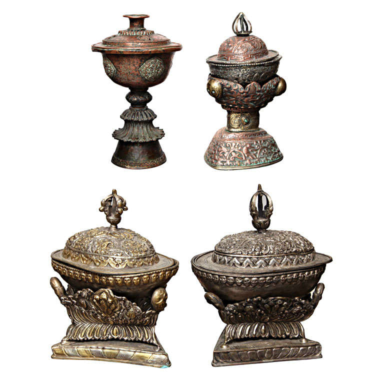 Sacred Metal Containers at 1stDibs