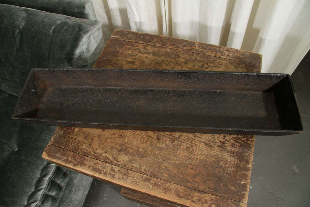Rectangular Metal Trough at 1stDibs