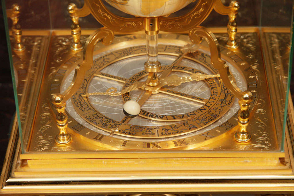 French Globe Form Clock by Hour Lavigne at 1stDibs | hour lavigne clock ...