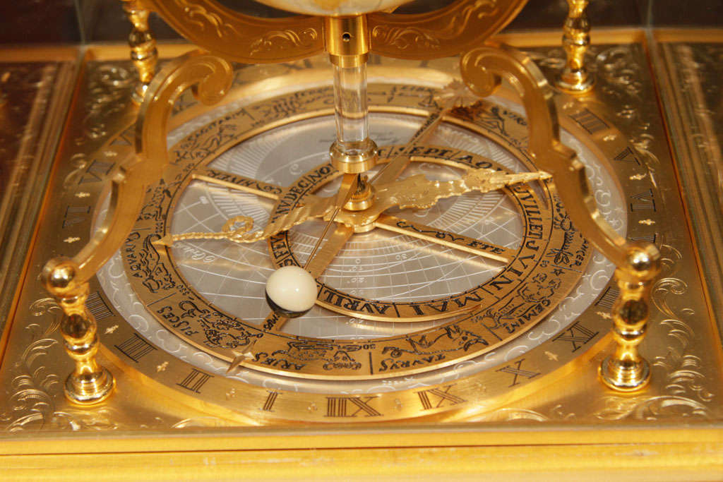 French Globe Form Clock by Hour Lavigne at 1stDibs | hour lavigne clock ...