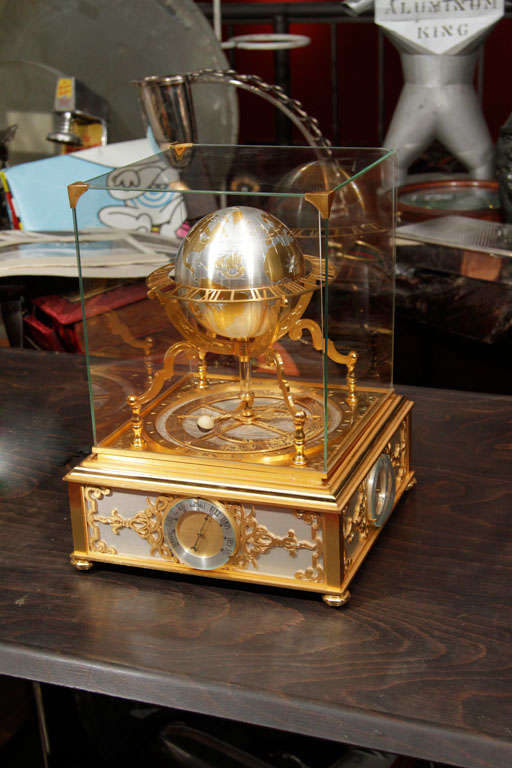 French Globe Form Clock by Hour Lavigne at 1stDibs | hour lavigne clock ...