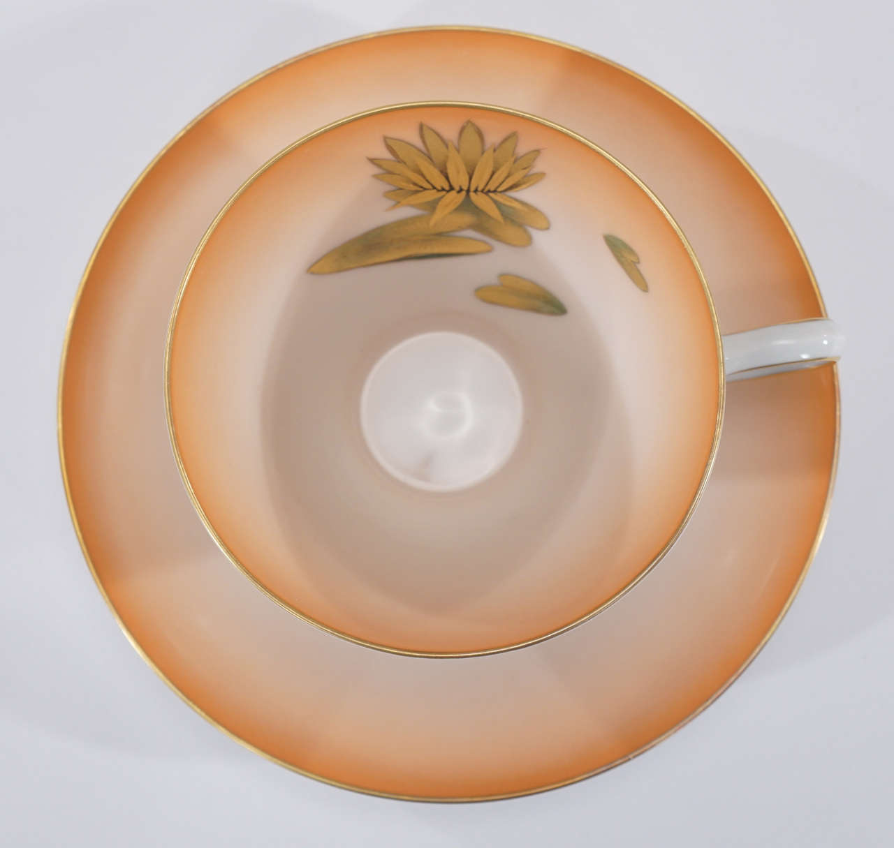 Fabulous Art Deco Inspired Hand-Painted Complete Dinner Service for 12 ...