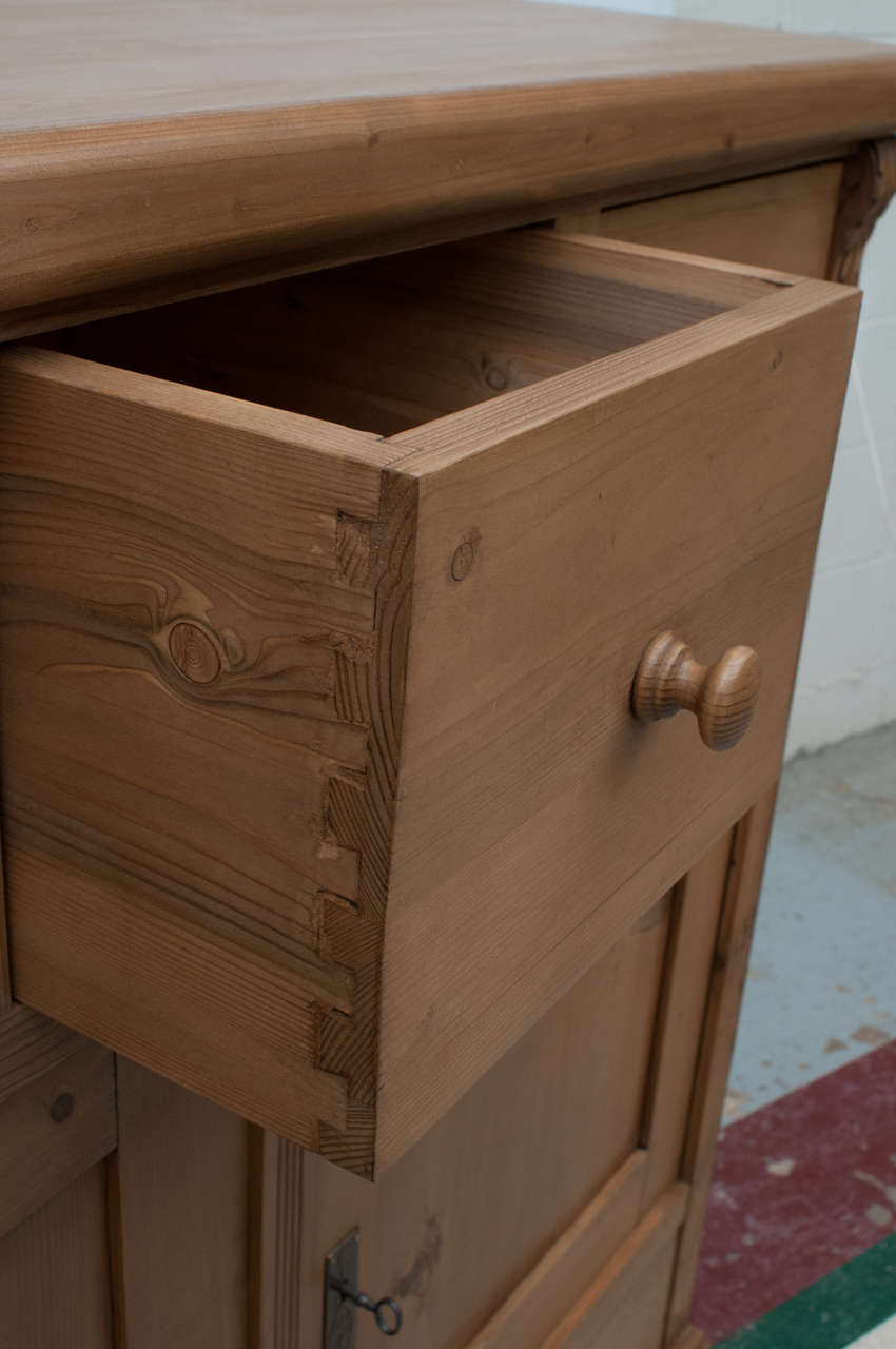 Pine Side Cupboard at 1stDibs