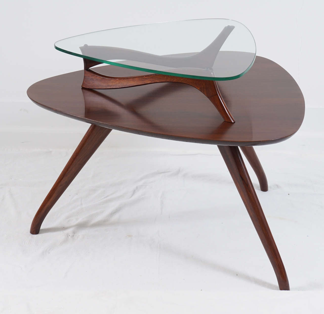 Mid-Century Modern Living Room Three Table Set For Sale at 1stDibs