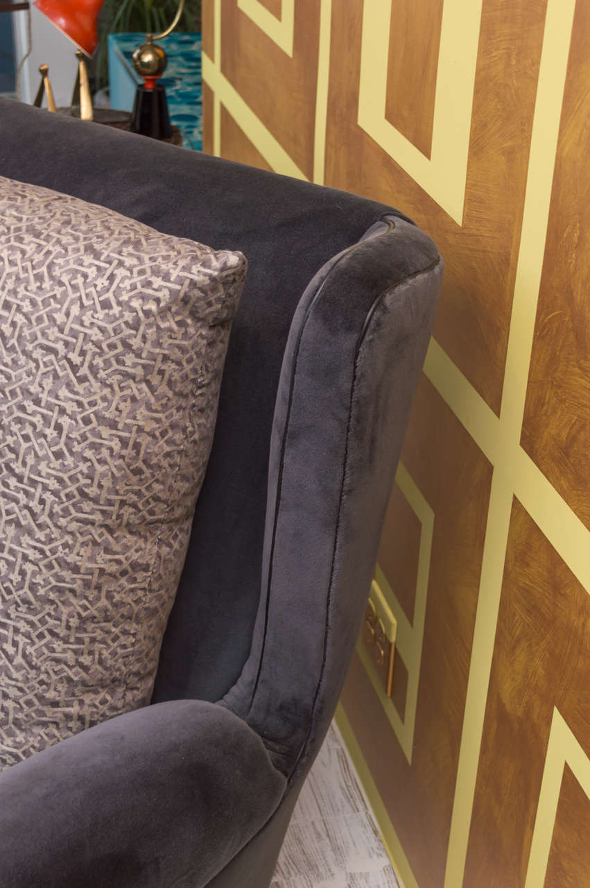 Italian Wingback Sofa at 1stDibs | wingback couch, wing back sofa