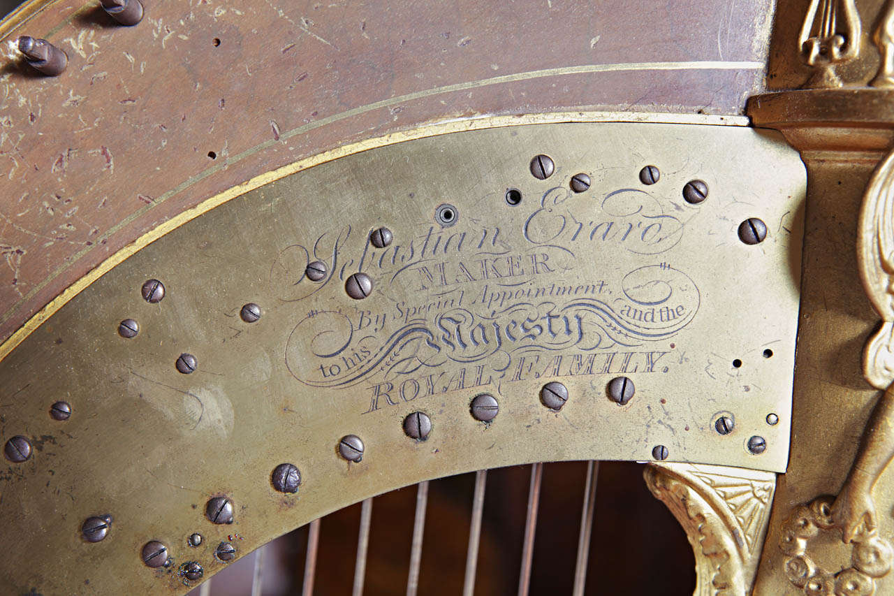 Early 19th Century French Maple and Gilt Double Action Harp by S. Erard ...