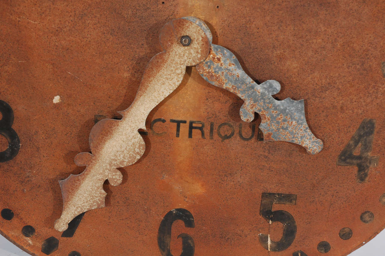 Large French Clock Tower Face at 1stDibs