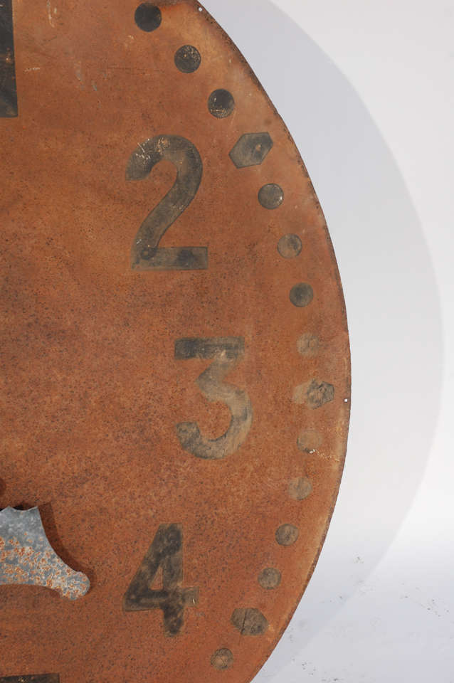 Large French Clock Tower Face at 1stDibs