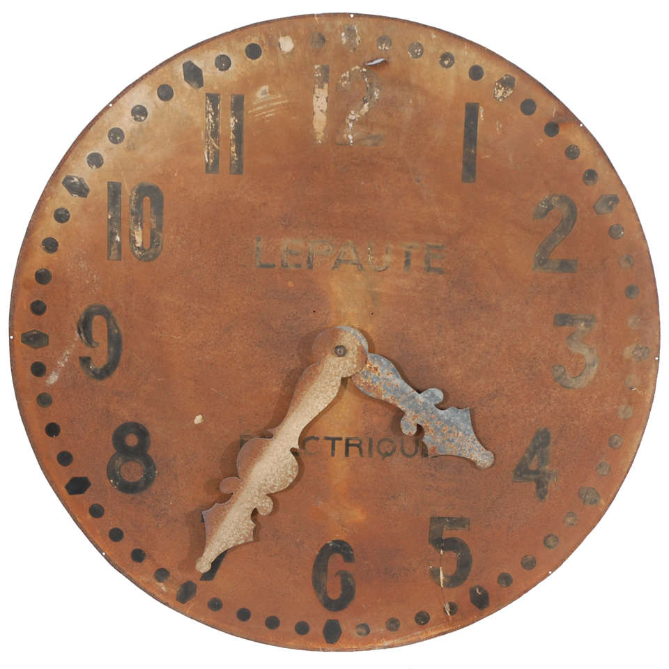 Large French Clock Tower Face at 1stDibs