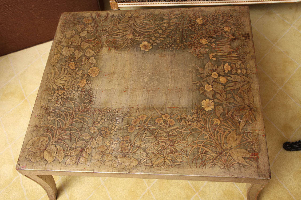 Max Kuehne Low Silver-Leafed Table at 1stDibs