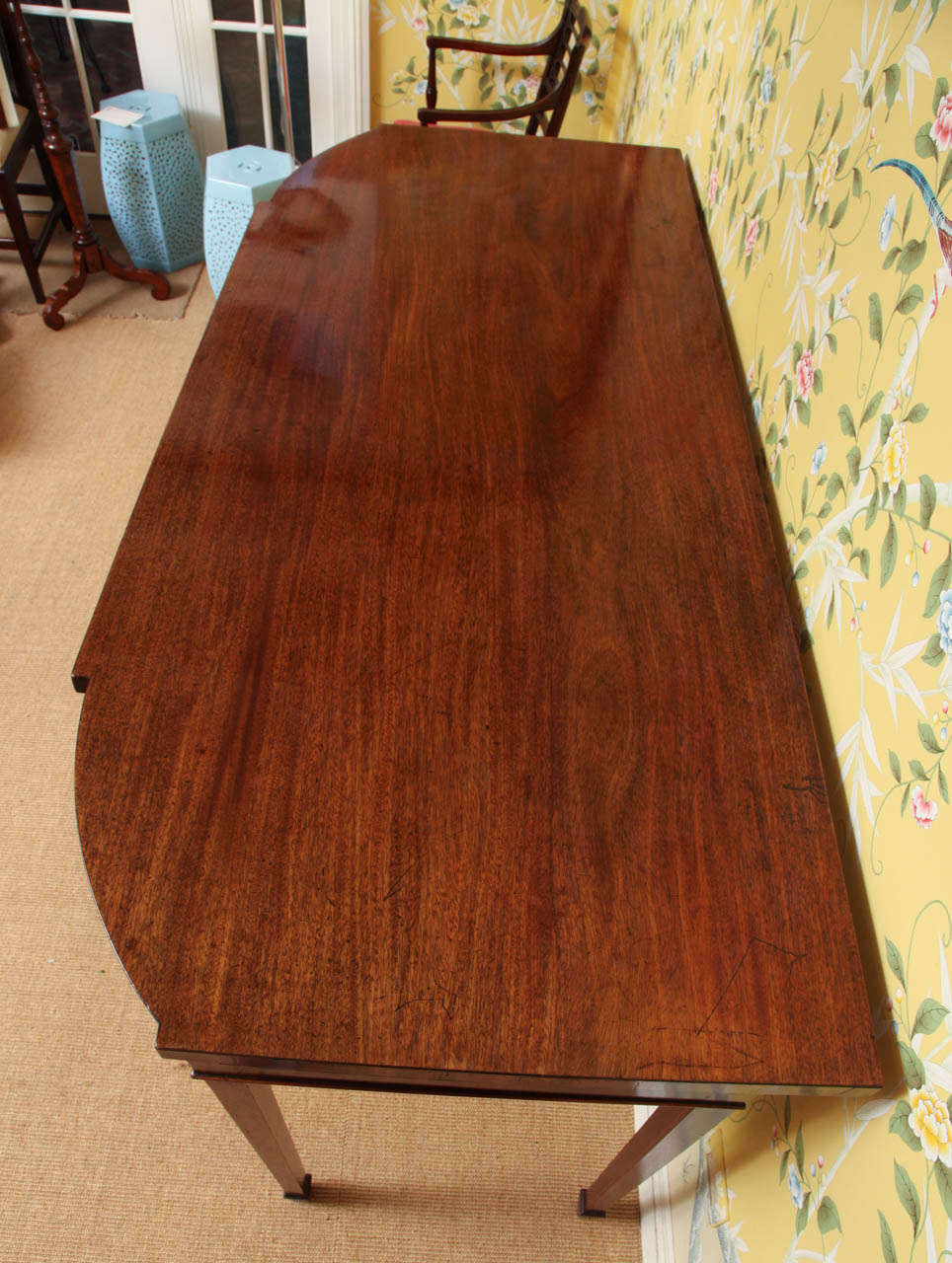 George III Period Breakfront Mahogany Serving Table, English, circa ...