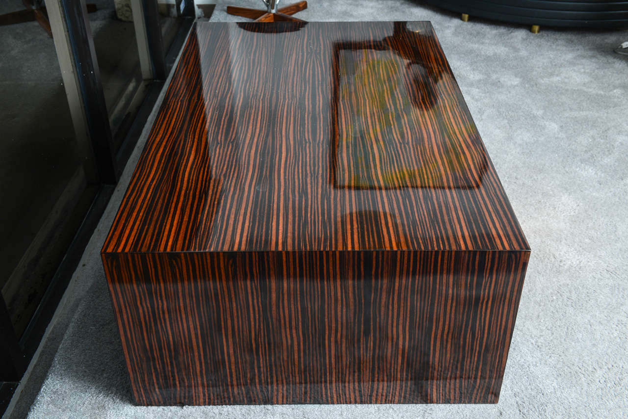 Art Deco Style Solid Macassar Coffee Table at 1stDibs | macassar table