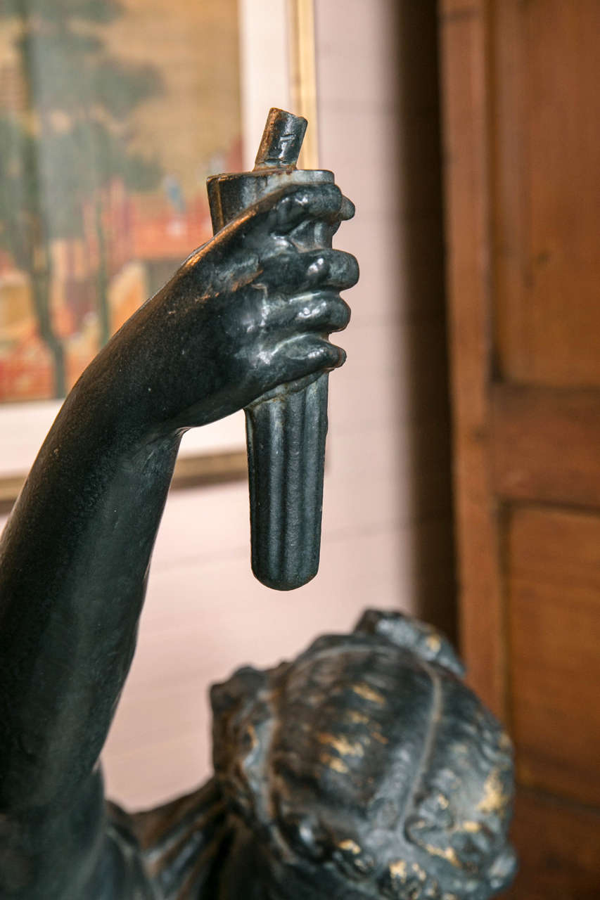 Cast Iron Female Figure at 1stDibs