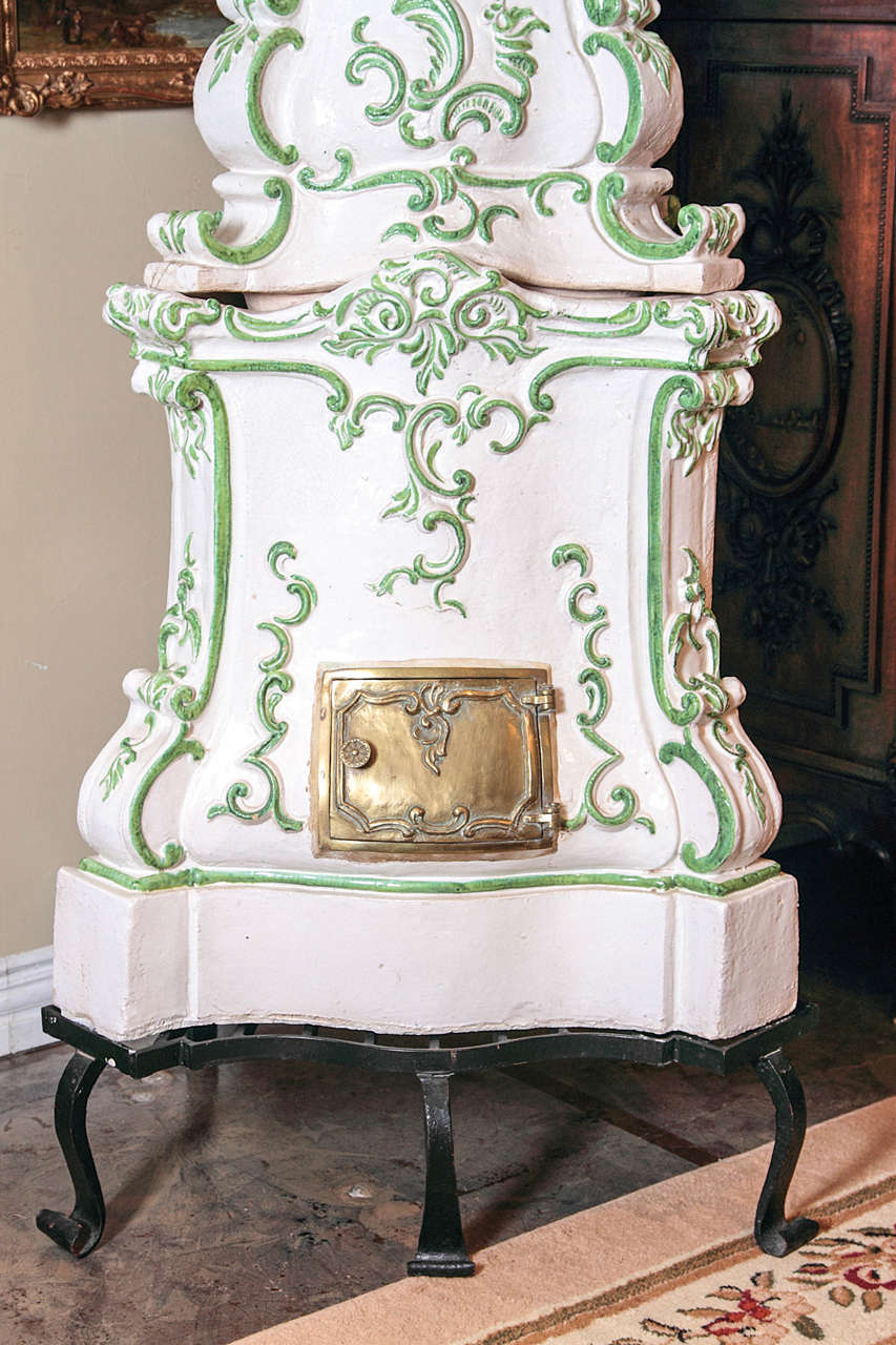 19th c French Fiance porcelain stove at 1stDibs | porcelain stoves ...