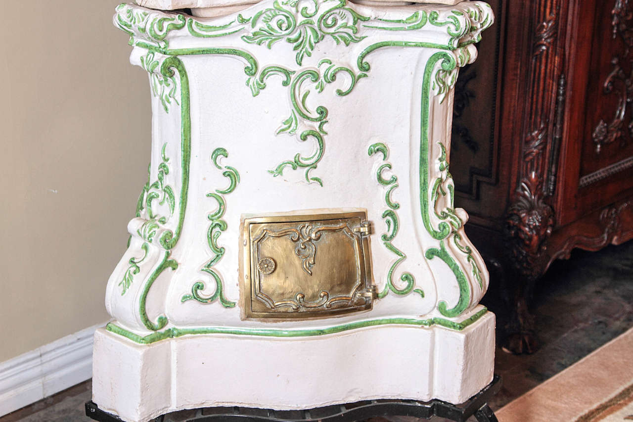 19th c French Fiance porcelain stove at 1stDibs | porcelain stoves ...
