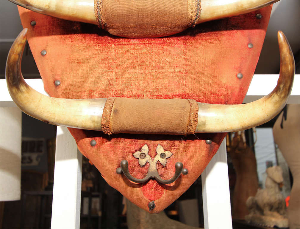 Large Victorian Folk Art Horn Rack at 1stDibs