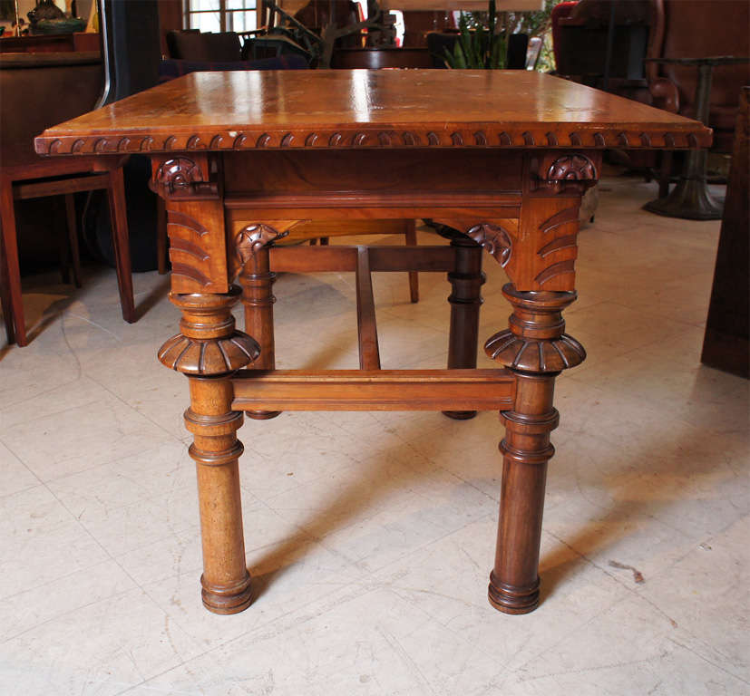 Walnut Library Table at 1stDibs | walnut library tables