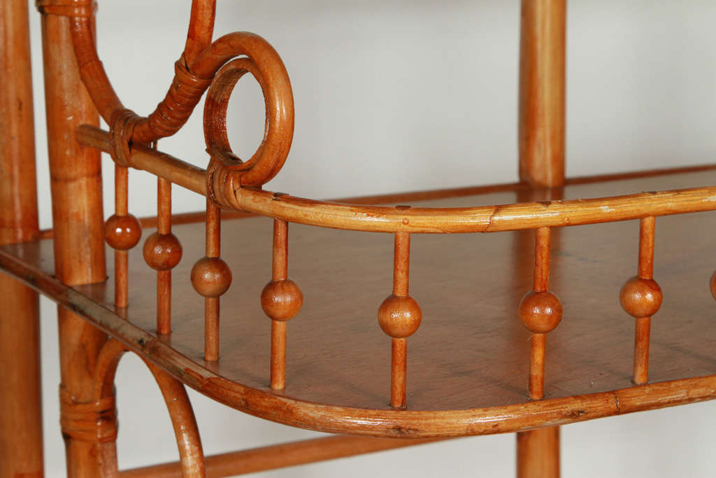 Rattan Four Tier Shelf at 1stDibs
