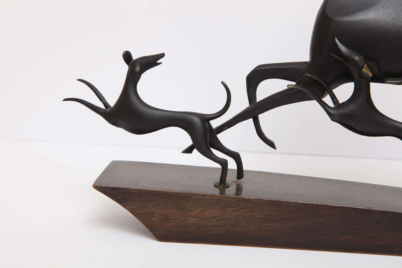 Franz Hagenauer Bronze Hunting Sculpture at 1stDibs | franz hagenauer ...