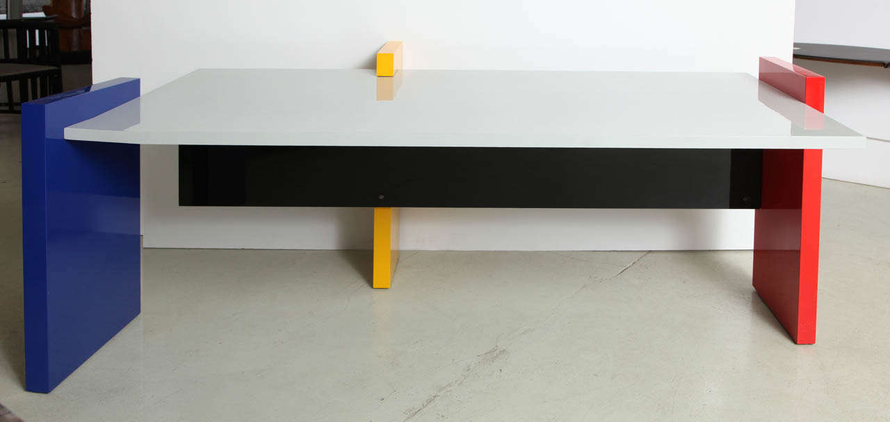 " Hommage a Mondrian" Desk by Danilo Silvestrin at 1stDibs | mondrian ...