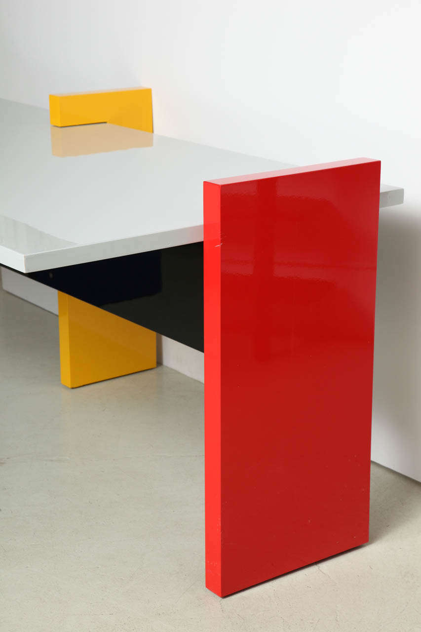 " Hommage a Mondrian" Desk by Danilo Silvestrin at 1stDibs | mondrian ...