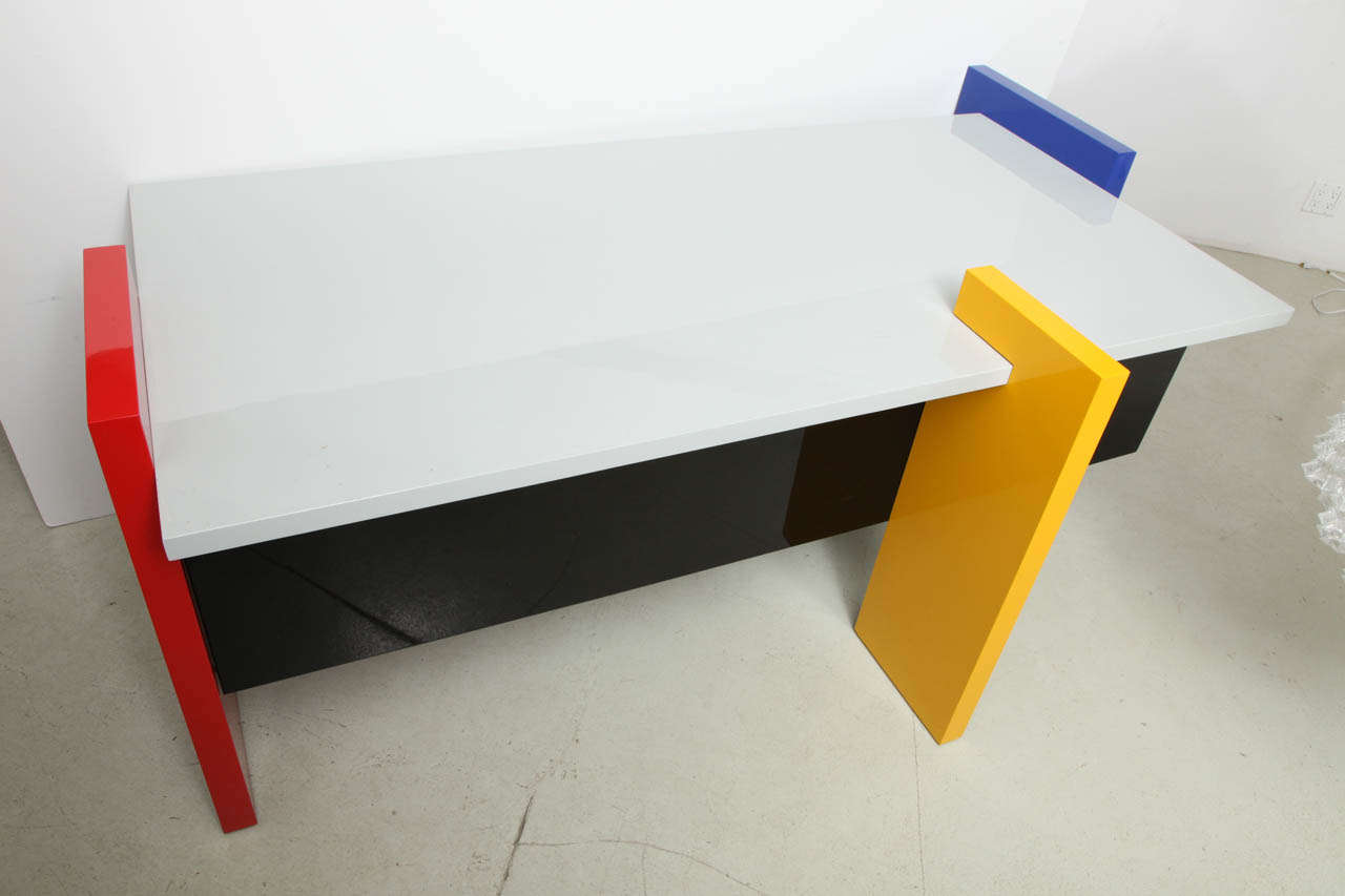 " Hommage a Mondrian" Desk by Danilo Silvestrin at 1stDibs | mondrian ...