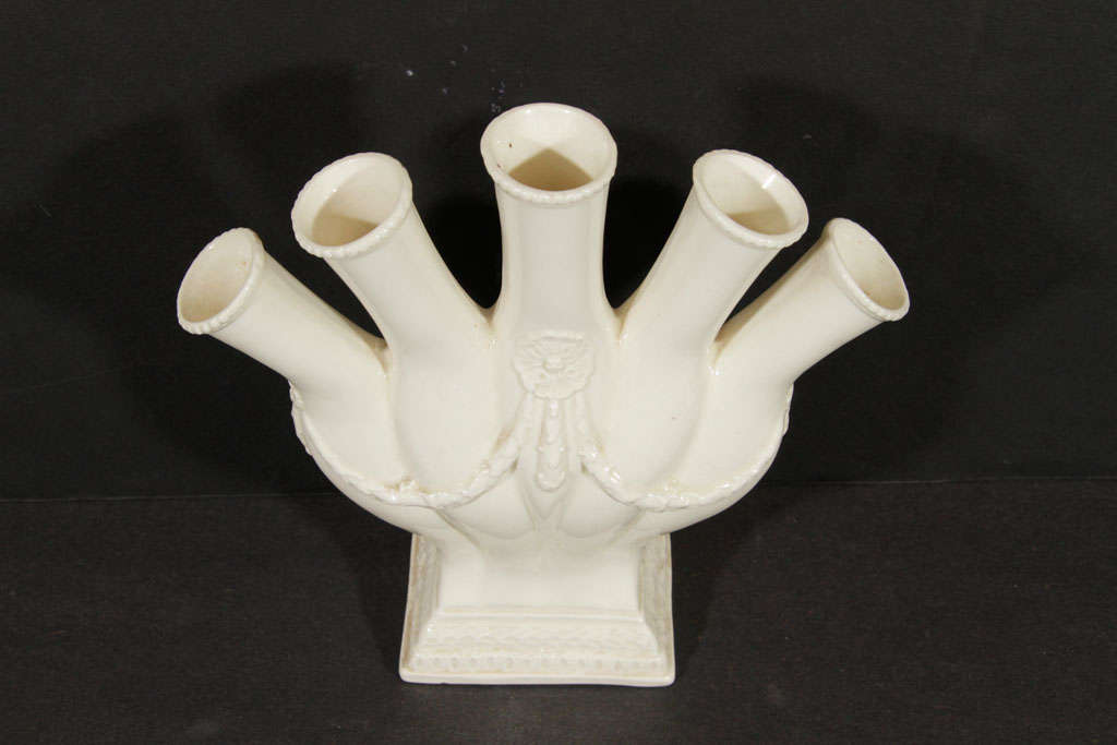 A Pair of Creamware 5 Finger Tulip Vases at 1stDibs | 5 finger vase ...