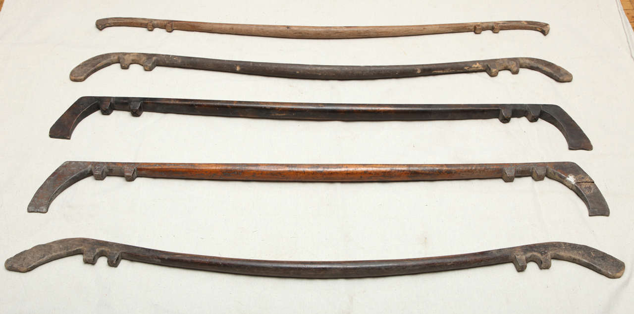 Set Of Five Antique Chinese "yokes" at 1stDibs