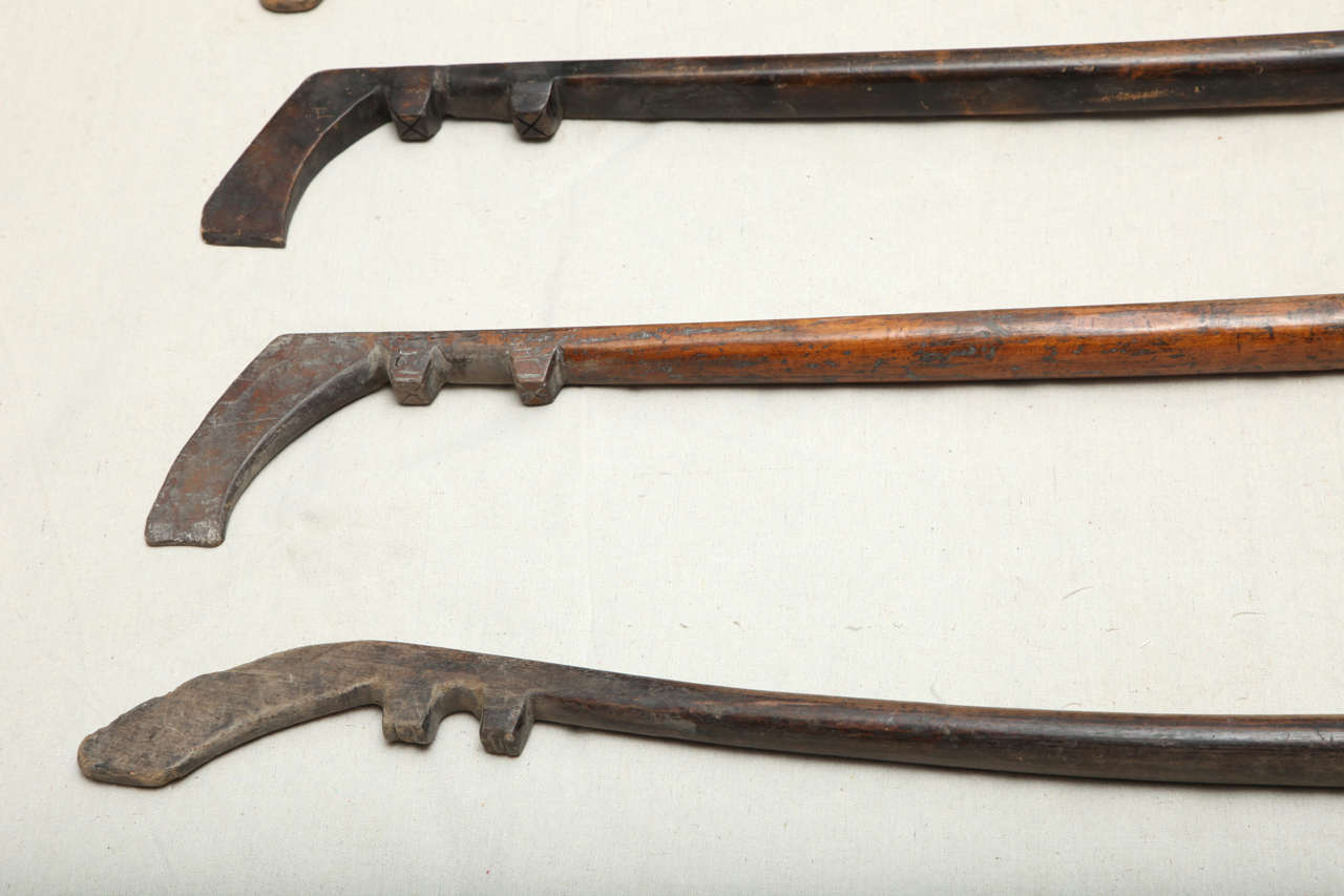 Set Of Five Antique Chinese "yokes" at 1stDibs