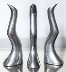 Aluminum Candlesticks by Anna Everlund at 1stdibs