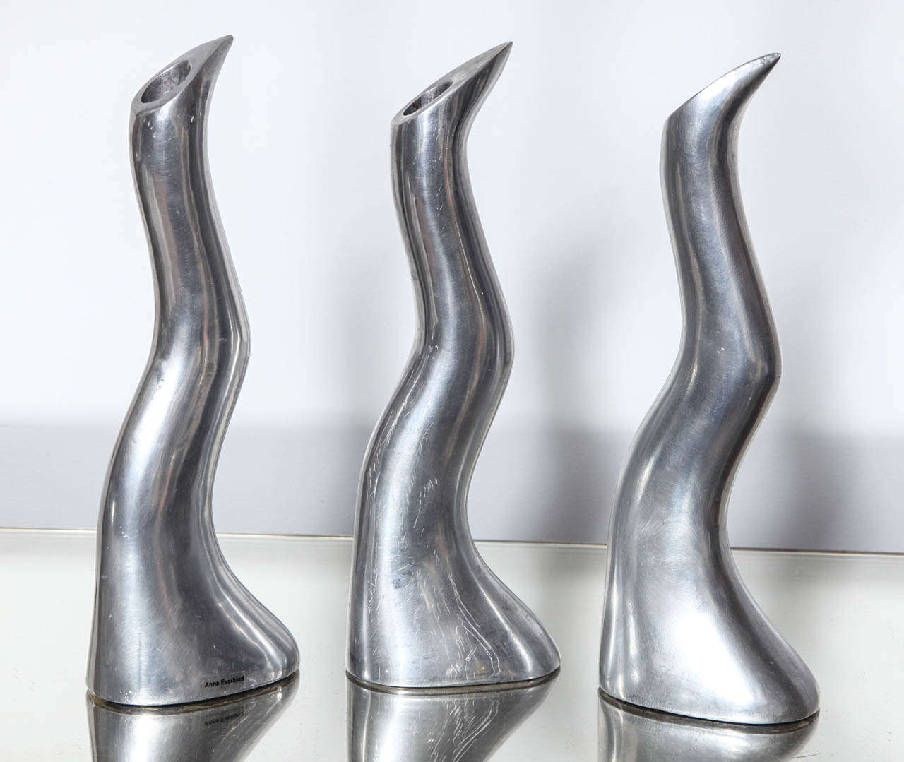 Aluminum Candlesticks by Anna Everlund at 1stDibs | anna everlund ...