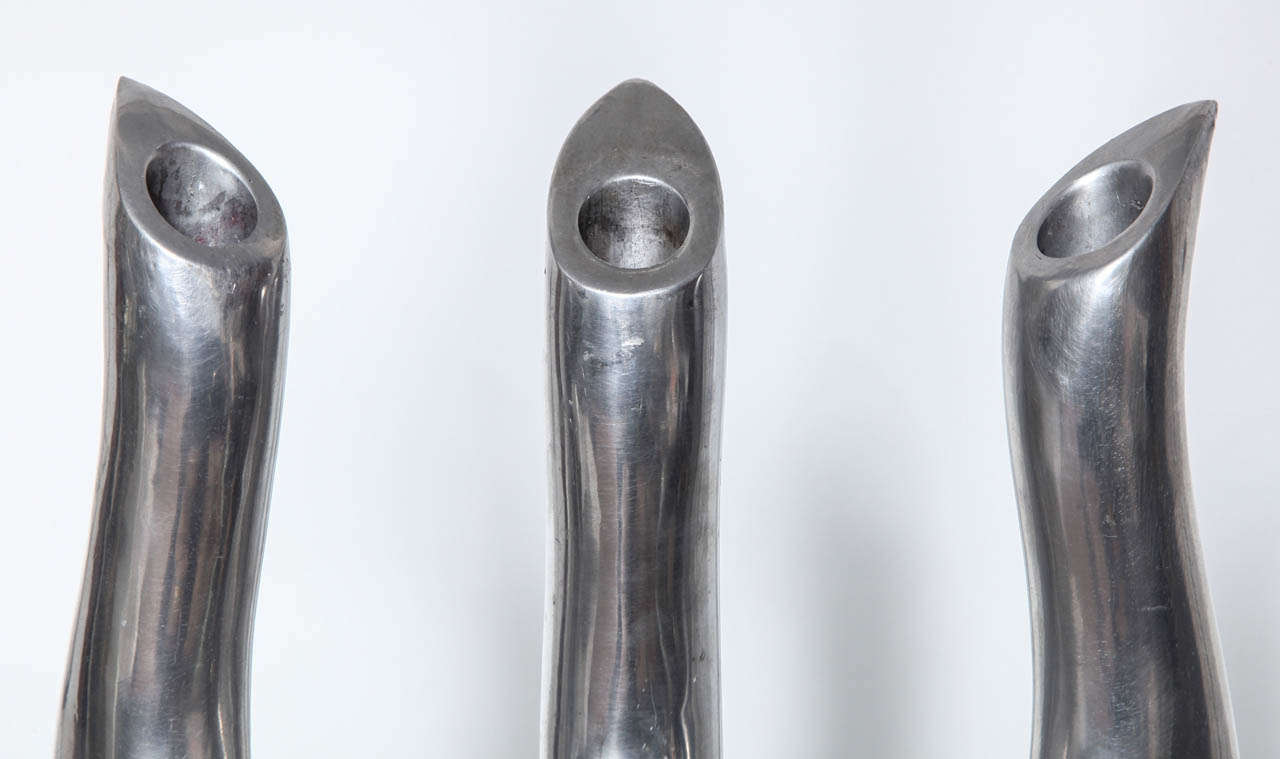 Aluminum Candlesticks by Anna Everlund at 1stDibs | anna everlund ...